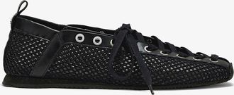 Ganni Sporty Ballerina en maille noire - Taille 35 Noir - Pour Femme