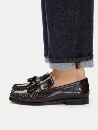Tommy Hilfiger Mokassins Tassel Abrasivato FW0FW09460 Dunkelbraun