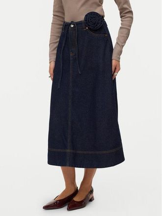 Vero Moda Jeansrock Ruth 10343067 Dunkelblau A-Line Fit