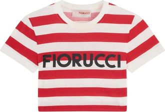 Fiorucci Femme, Tops, Multicolore, Taille: 40 FR T-shirt court ray&eacute; avec logo b&eacute;b&eacute;