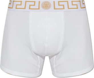 Versace Homme, Sous-v&ecirc;tements, Blanc, Taille: L Cale&ccedil;on Long en Jersey de Coton