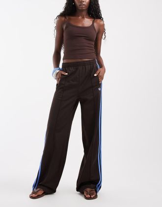 adidas Originals Firebird - Pantalon de surv&ecirc;tement ample - Marron et bleu