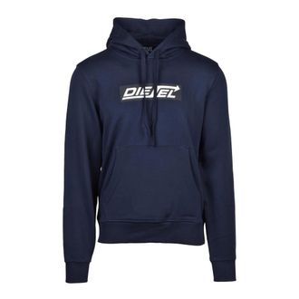 Diesel Hooded Sweatshirt - - Sweatshirts & Hoodies - Herren - Blau - M