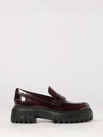 Hogan Mokassins Damen Farbe Weinrot