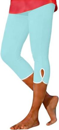 Generic Pantalon de yoga pour femme avec taille, d&eacute;coup&eacute;, confortable, extensible, legging de compression, grande taille, pantalon de gymnastique et de yoga 2