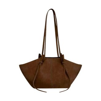 Yuzefi Elegante Wildleder-Tasche - - Bags - Damen - Braun - ONE SIZE