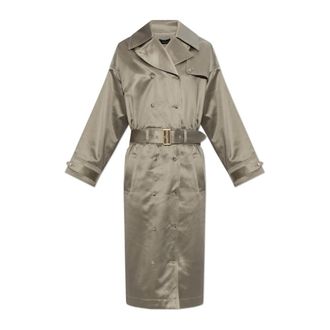 Willy Chavarria Trenchcoat mit G&uuml;rtel - - Coats - Damen - Gr&uuml;n - XL