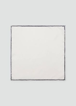 Mango Foulard 100 % soie blanc - Homme - Taille unique - MANGO MAN