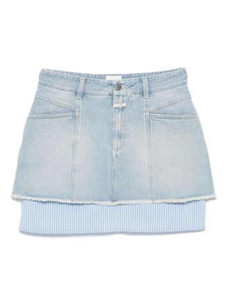 Closed minijupe à design superposé - Bleu