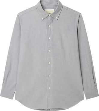 Man On The Boon. chemise à boutonnière sur le devant - Gris