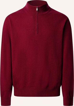 Hackett Pullover Merino Cash Mix Hzip rot