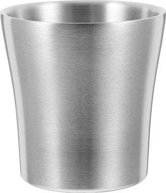 Hemobllo Vielseitiger Edelstahl Wasserbecher mit Schmaler Taille und Zahnb&uuml;rstenhalter f&uuml;r Badezimmer und Reisegebrauch Leicht zu Pflegen