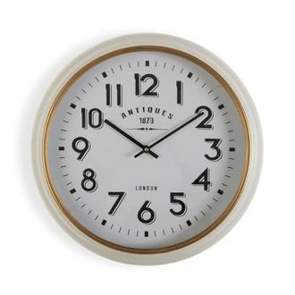 VERSA Wanduhr, Antikwei&szlig;, MDF, MDF, Metall, 5,8 x 42 cm, Marke EAN: 8420327516756