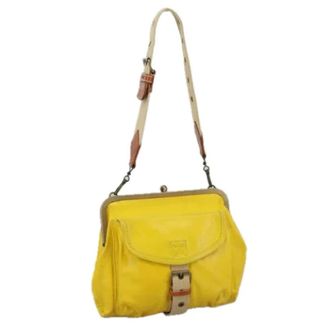 Miu Miu Pre-owned Cuir sacs-ports-paule - Femme - Pre-owned - Jaune - Taille: ONE Size