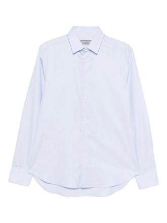 Canali chemise oxford boutonn&eacute;e - Bleu