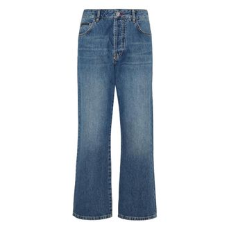 Philipp Plein Femme, Jeans, Bleu, Taille: W29 Denim Pantalons Loose Fit Iconic