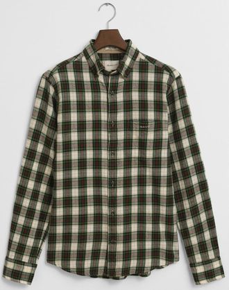 GANT Softes Flanellhemd mit Karomuster, Regular Fit in