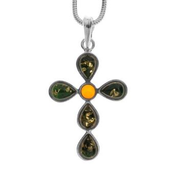 In Collections In Collections - 242A205006340 - Collier avec pendentif Femme - Argent fin 925/1000 - Ambre