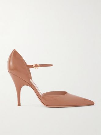 Gianvito Rossi Nuit 95 Pumps Aus Lackleder - Neutral