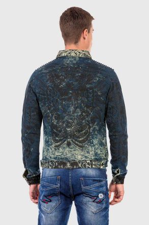 Cipo & Baxx Jeansjacke Jacke mit Allover-Print
