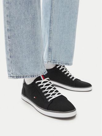 Tommy Hilfiger Sneakers aus Stoff Harlow 1D FM0FM00596 Schwarz