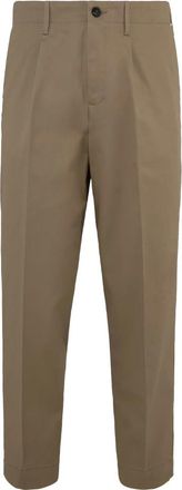 Bomboogie Homme, Pantalons, Beige, Taille: W31 Carrot Fit Pantalons