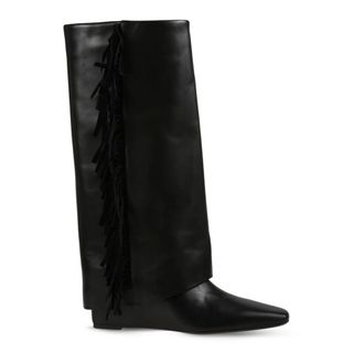 SIMKHAI Femme, Chaussures, Noir, Taille: 38 EU Quinn Leather Fringe Boot