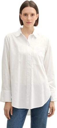 Tom Tailor Baumwollbluse mit Knopfleiste - - Blouses & Shirts - Damen - Wei&szlig; - L