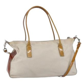 Prada Sac &agrave; main vintage en cuir Pre-owned - Femme - Pre-owned - Blanc - Taille: ONE Size