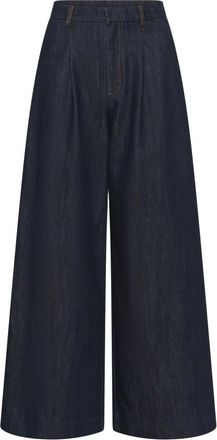 Gestuz Femme, Pantalons, Bleu, Taille: 46 FR Wide Pantalons