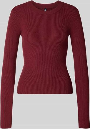 Pieces Slim Fit Strickpullover aus Viskose-Mix Modell MIRA