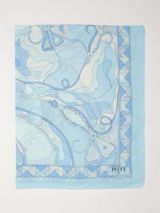 Pucci Seidentuch Damen Farbe Hellblau