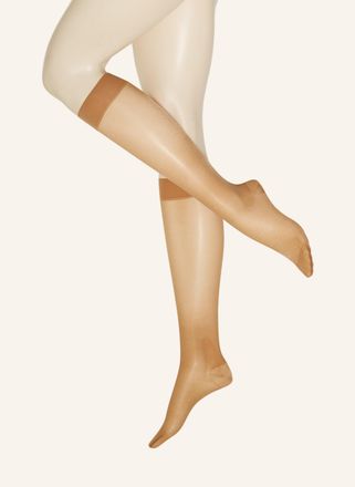 Wolford Fein-Kniestr&uuml;mpfe Pure Energie beige