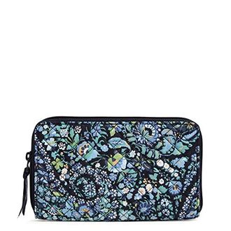 Vera Bradley Femme Deluxe Travel Wallet with RFID Protection Accessoire de Voyage, Dreamer Paisley - Coton recycl&eacute;, Taille Unique