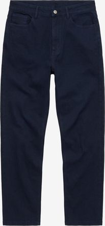 Knowledge Cotton Apparel Damen vegan Hose Gale Regular Twill Night Sky Blau