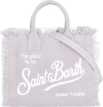 MC2 Saint Barth Femme, Sacs, Violet, Taille: ONE Size Colette Cotton Canvas Handbag