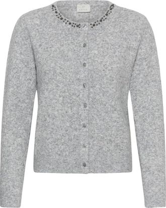 Kaffe KCmaia Cardigan - - Knitwear - Damen - Grau - 2XL