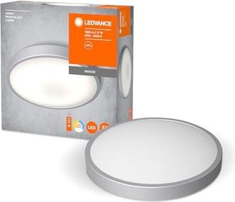 Ledvance LED Deckenleuchte Metall weiß, 14W, 1000LM, 2700K - 6000K, steuerbar durch Fernbedienung CCT, dimmbar, 310mm, Wandleuchte und Deckenlampe ORBIS, Licht