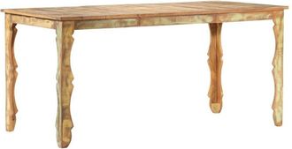 vidaXL Vidaxl - Table de salle à manger 160x80x76cm Bois de récupération massif