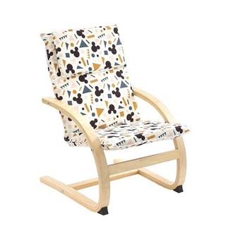 Disney Classic Micky Maus Kindersessel, Gestell aus natürlichem Birkenfurnier, trägt bis 30 kg, klein, mehrfarbig