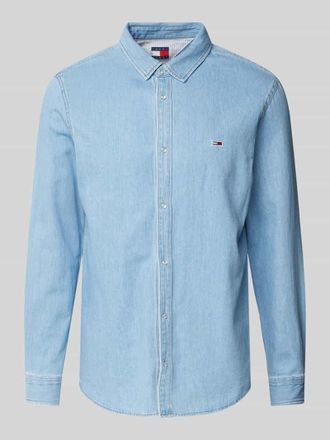 Tommy Jeans Regular Fit Jeanshemd mit Logo-Stitching