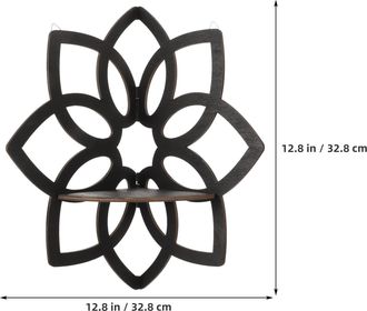 Holibanna Mandala Wandaufbewahrungsregal Dreieckiges Eckregal f&uuml;r Schlafzimmer B&uuml;ro und Wohnzimmer Vielseitiges Regal f&uuml;r Kristalle B&uuml;cher und Dekoration