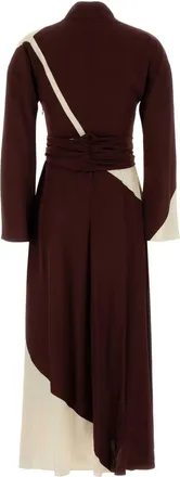 Alberta Ferretti Fantasiamarrone Exterior: Viscose Abiti Dress