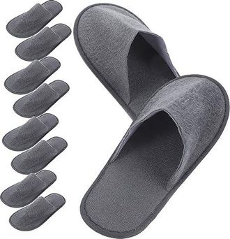 FOMIYES 10paires Pantoufles Jetables Pliables Lot De Antidérapantes Pour Hôtel Et Maison Soft Respirant Pour Invités Et Voyage Confortables Et Légères