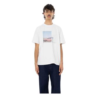 Arte Homme, Tops, Blanc, Taille: 2XL Distorted Photo Tee