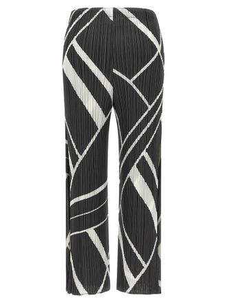 Pleats Please Issey Miyake Fold Line Trousers - Black