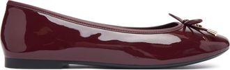 Tommy Hilfiger Ballerinas Tommy Hilfiger Th Charm Patent Ballerina FW0FW09481 Dunkelrot