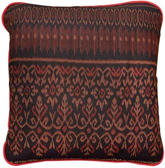 Bassetti Kissenhülle zum Granfoulard Roccaraso R1 aus 100% Baumwolle in der Farbe Rot mit Reißverschluss, Maße: 40cm x 40cm, 9324050