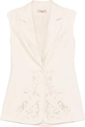 Twinset Embroidered Sleeveless Waistcoat