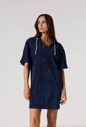 Jott Robe &eacute;ponge &agrave; capuche Marine Pearl - Taille XL